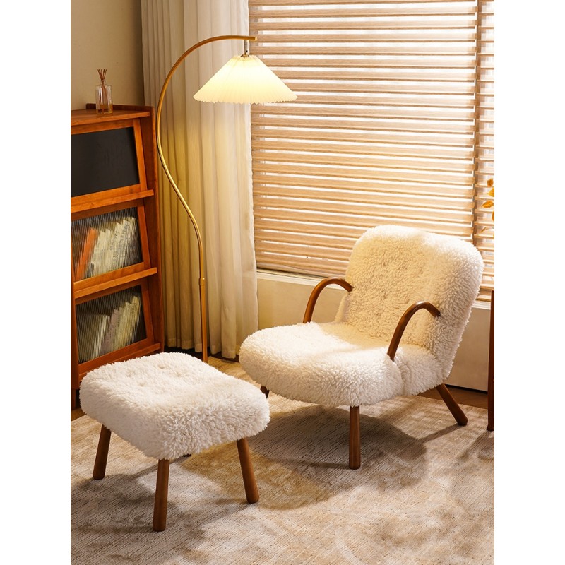 Sherpa Armchair with Footstool