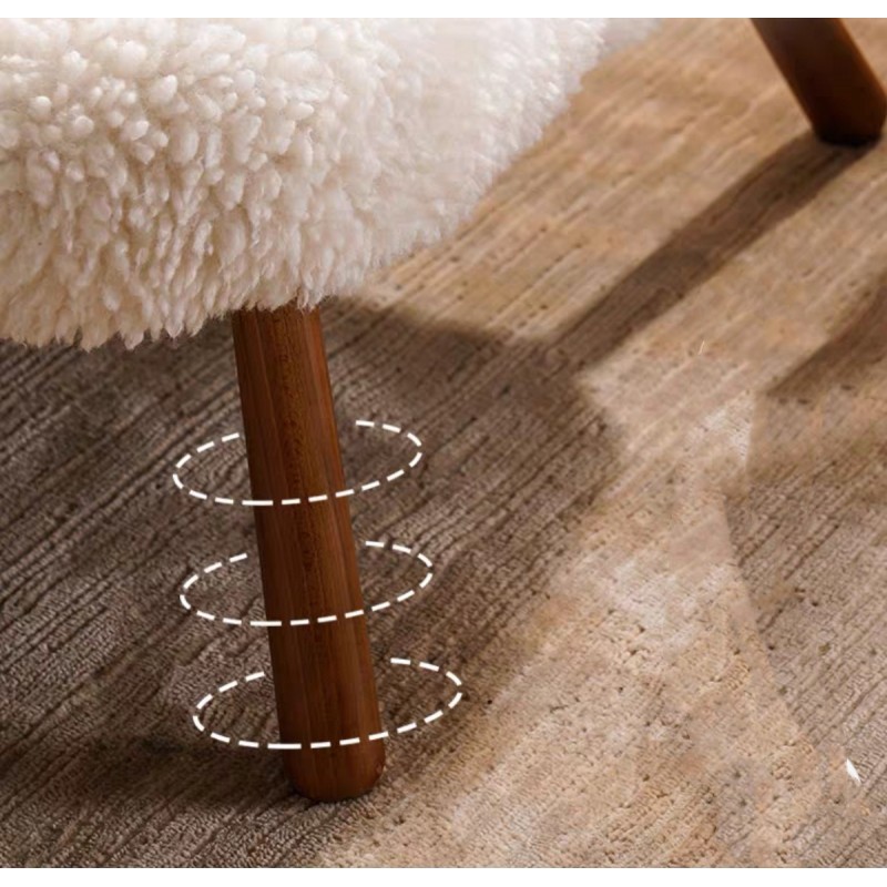 Sherpa Armchair with Footstool