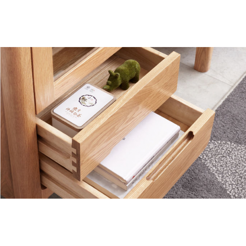 Seattle Solid Oak Slim Display Unit