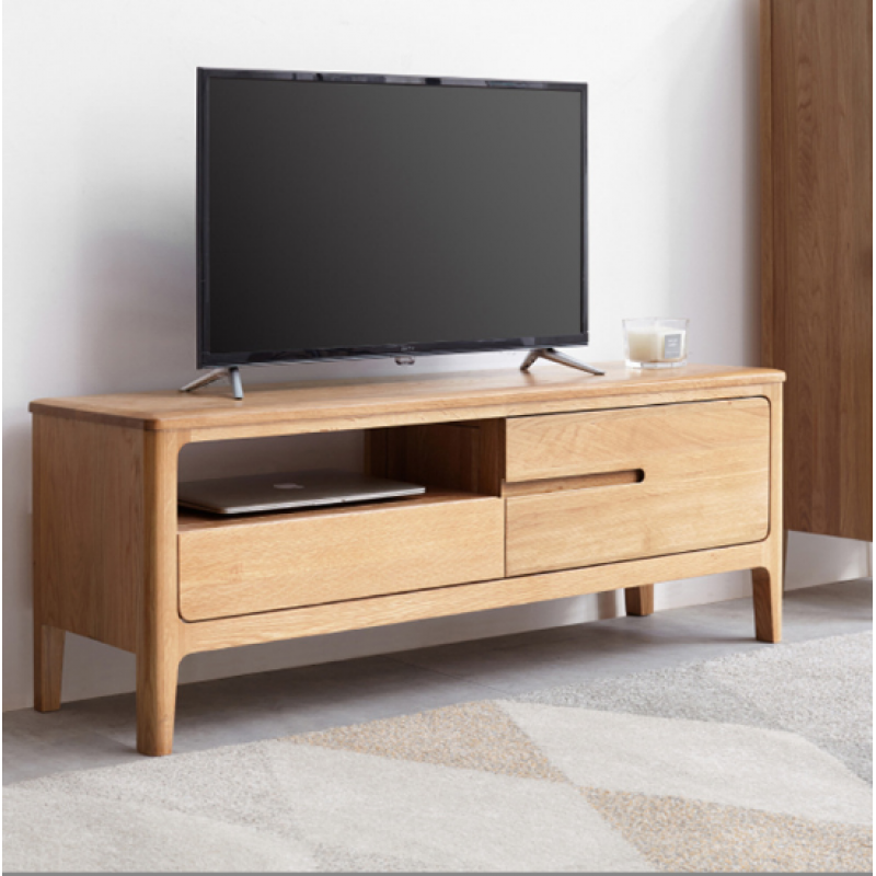 Seattle Solid Oak Entertainment Unit